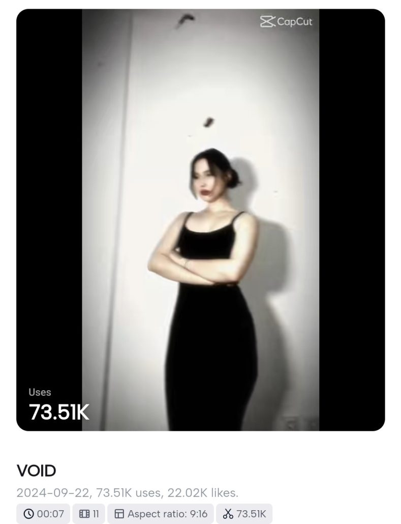 Void Capcut Template Link 2024 Editing Stock
